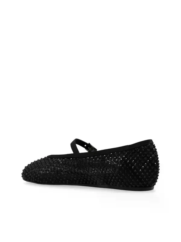 LE SILLA Gilda Crystal-embellished Ballerina Shoes - Black