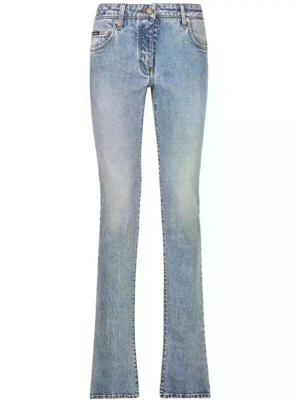 Dolce & Gabbana Low-rise Bootcut Jeans - Blue