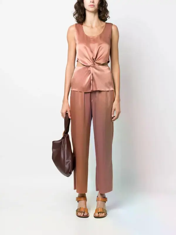 Nanushka Cropped Trousers With Elasticated Waist