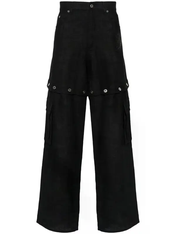 Off-White 90s Logo Straight-leg Cargo Trousers