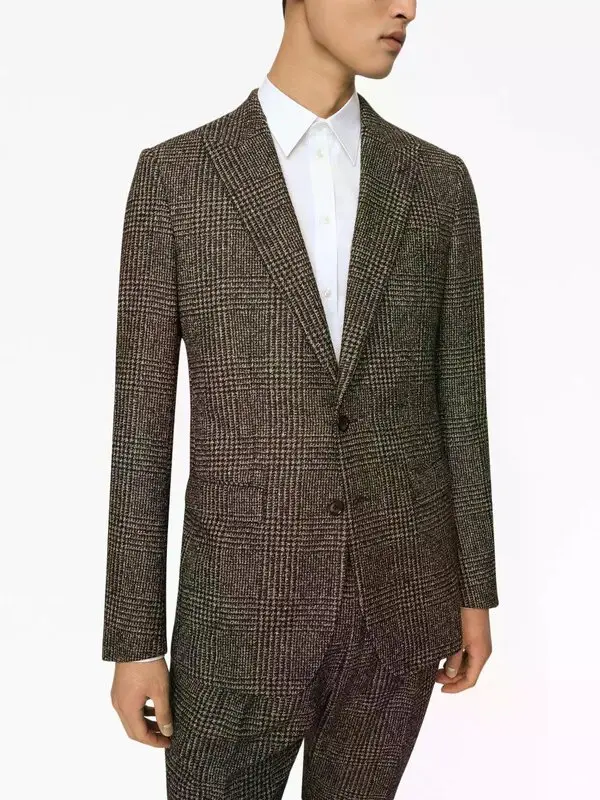 Dolce & Gabbana Prince Of Wales Single-breasted Blazer