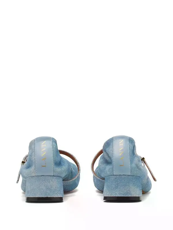LANVIN Mary Jane Ballet Flats With Side Buckle Fastening