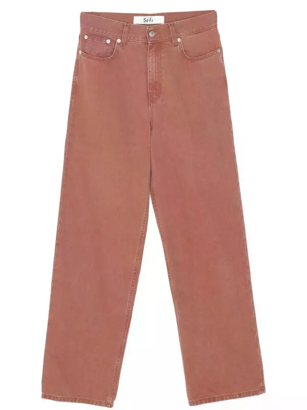 Séfr Clay Wide-leg Jeans - Red