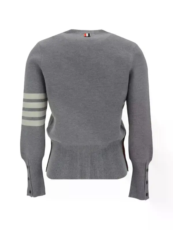 Thom Browne 4-bar Milano Stitch Jumper - Grey