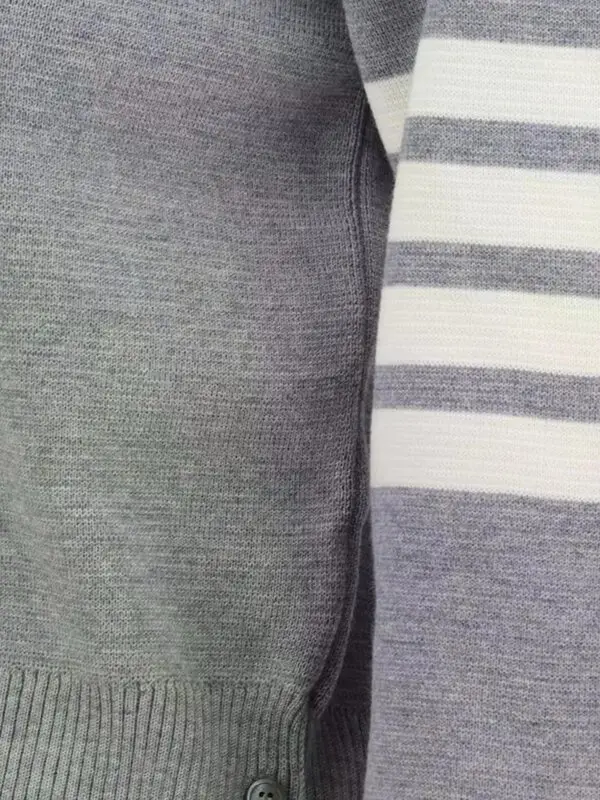 Thom Browne 4-bar Milano Stitch Jumper - Grey