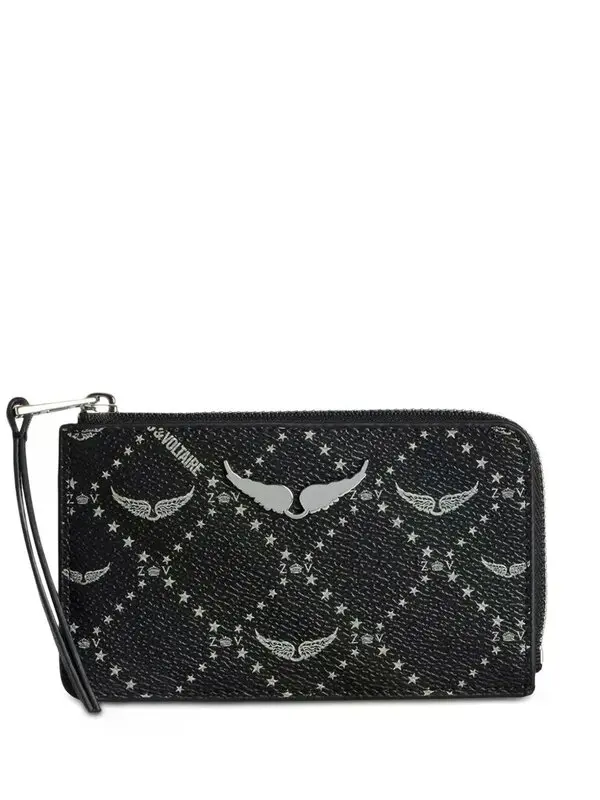 Zadig&Voltaire Zv Monogram Card Holder - Black