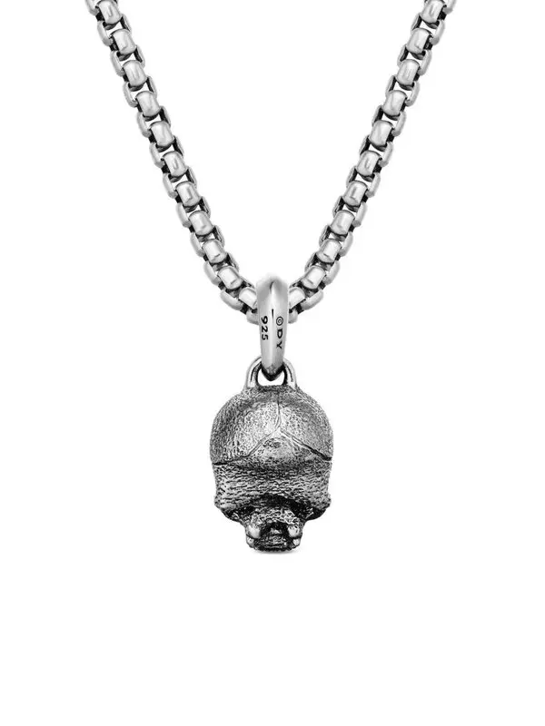 David Yurman Sterling Memento Mori Skull Charm