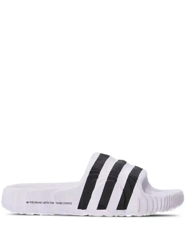 Adidas Island Club Adilette 22 Ribbed Slides - White