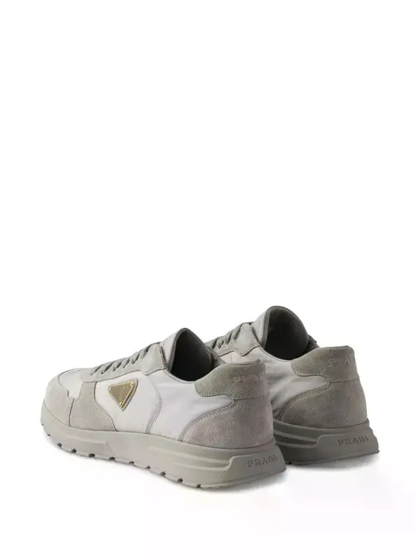 Prada Re-nylon And Suede Prax 2.0 Lace-up Sneakers - Grey