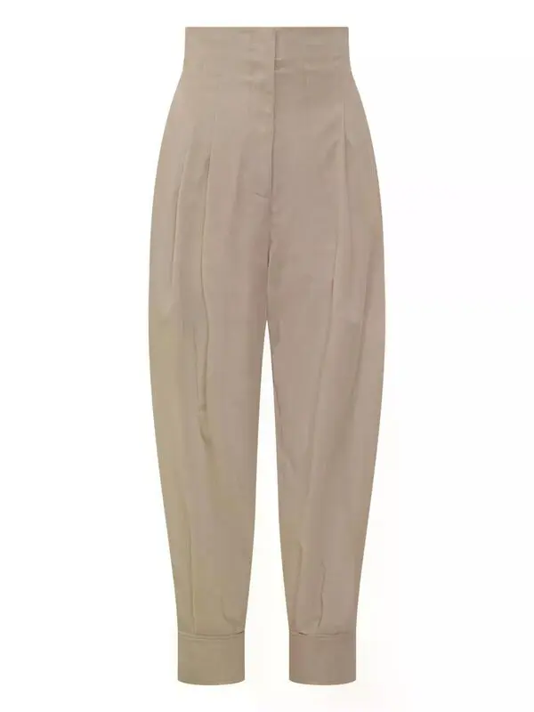 Philosophy Di Lorenzo Serafini Taupe Voile Trousers - Neutrals