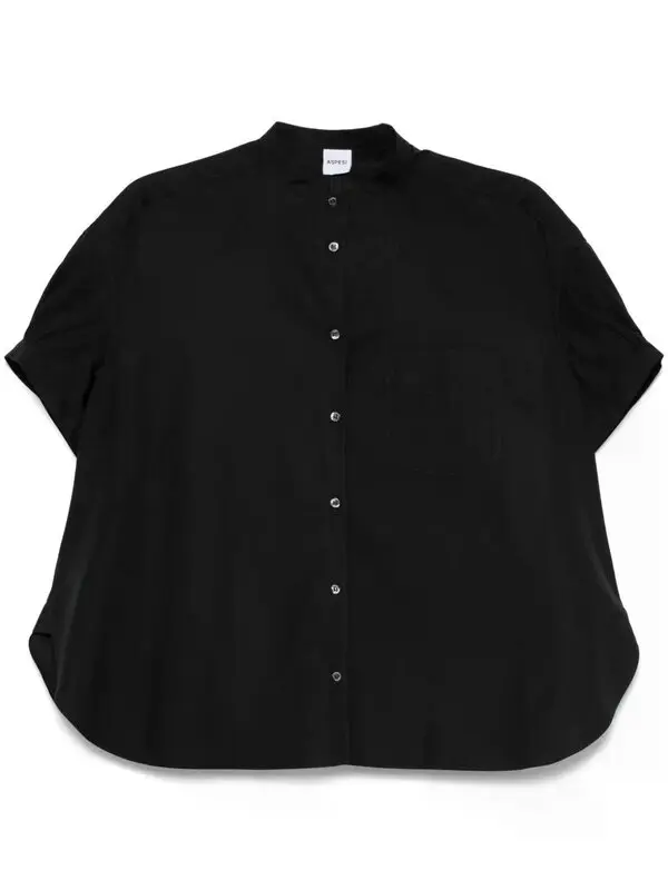 Aspesi Poplin Blouse - Black