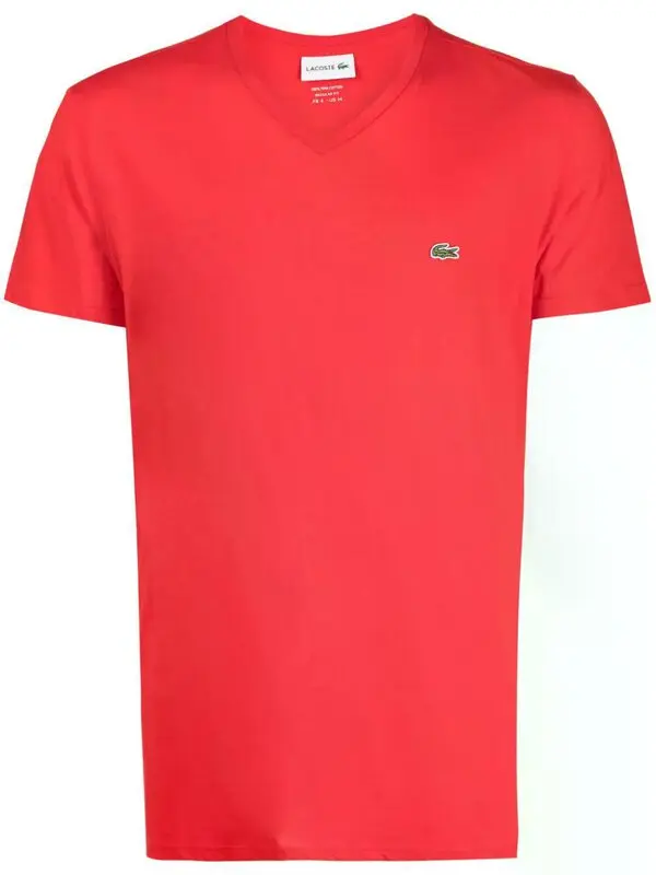 Lacoste Logo-embroidered Cotton T-shirt