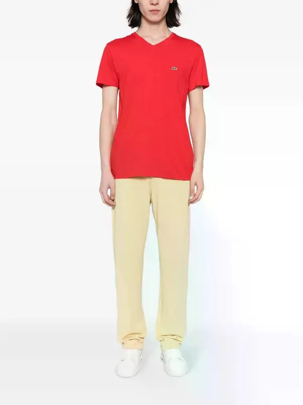 Lacoste Logo-embroidered Cotton T-shirt