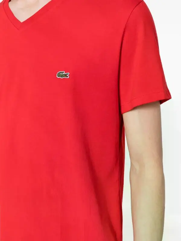 Lacoste Logo-embroidered Cotton T-shirt