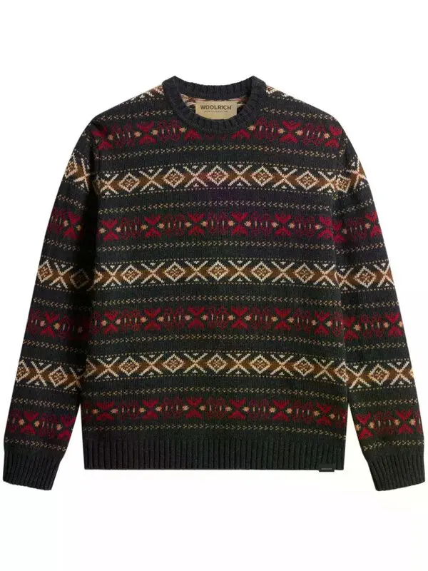 Woolrich Fair Isle Knitted Sweater - Brown