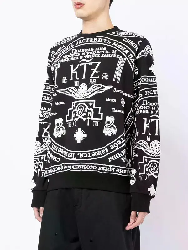 KTZ Crewneck Graphic Print Sweatshirt