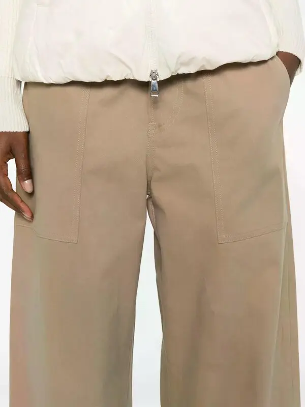 Moncler Gabardine Trousers - Brown