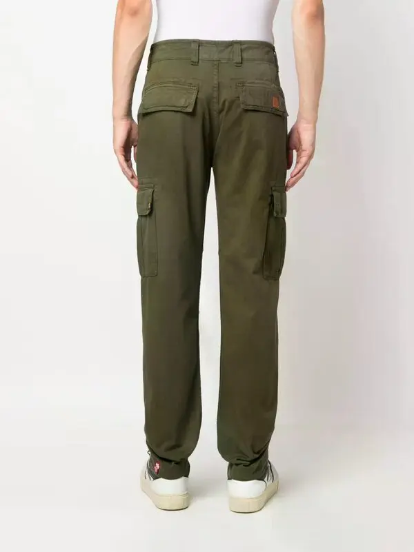 Alpha Industries Straight Leg Cargo Trousers - Green