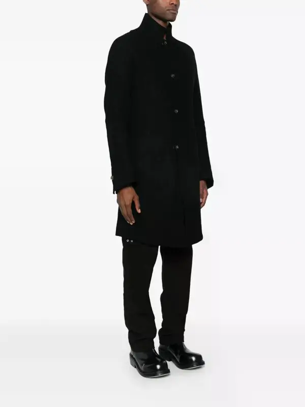 ISAAC SELLAM EXPERIENCE Zip-detailed Felted Wool Coat