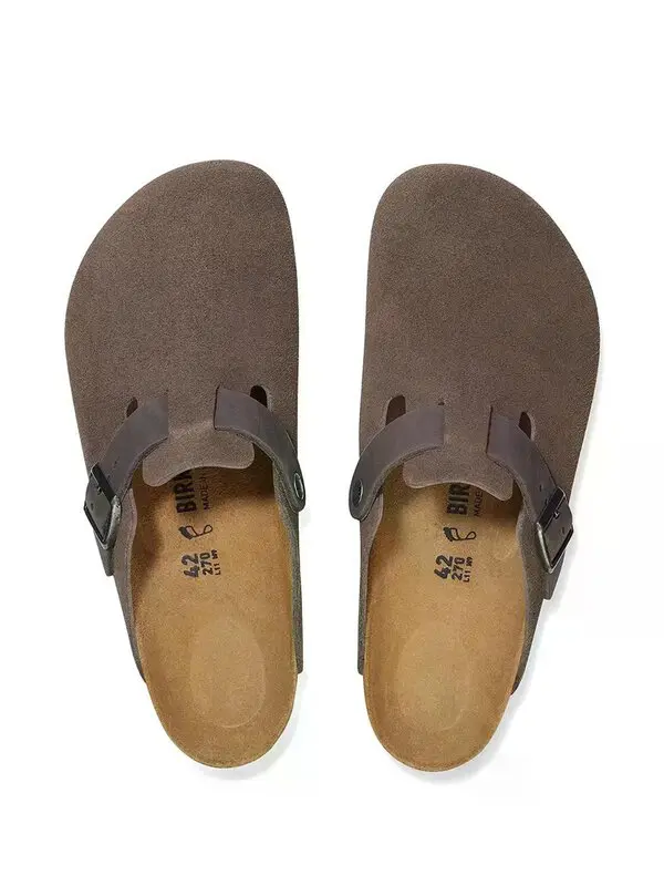 BIRKENSTOCK Boston Slippers - Brown