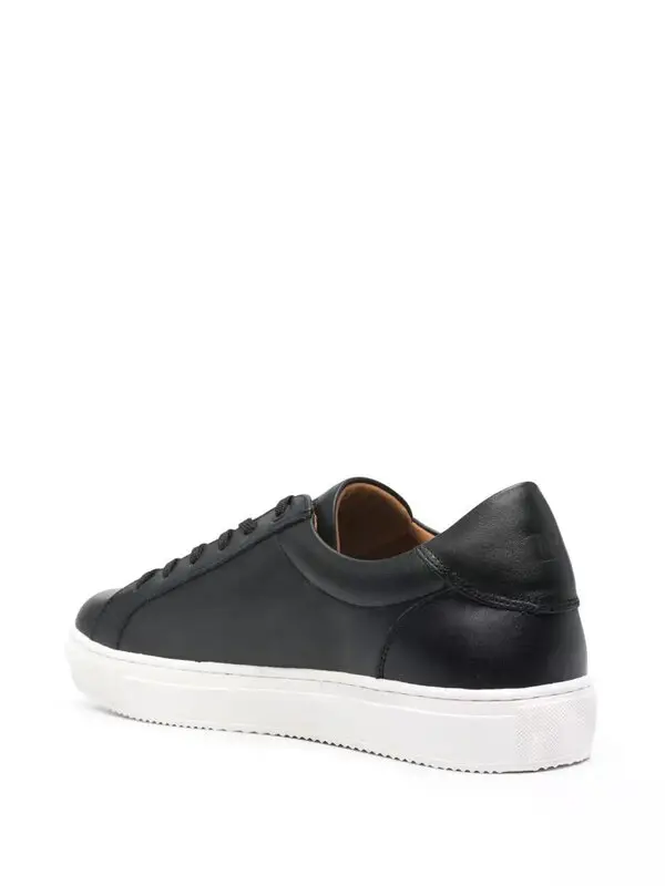 Boggi Milano Leather Panelled Sneakers - Black