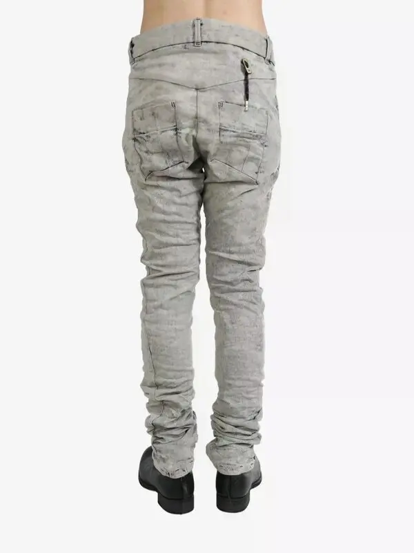 Boris Bidjan Saberi Cotton Blend Denim Trousers