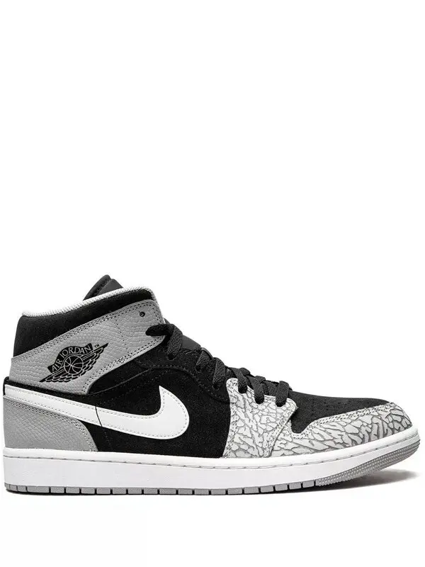 JORDAN 1 Mid Se "elephant Print" Sneakers - Black