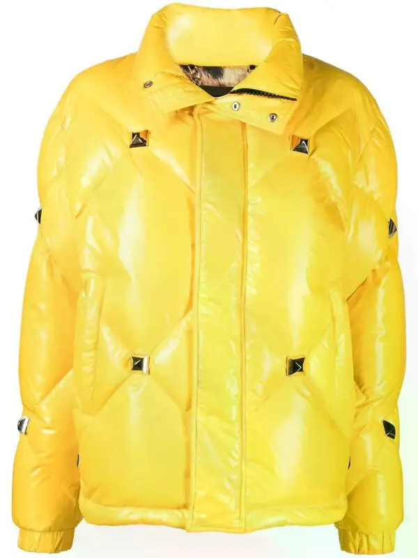 Philipp Plein Short Puffer Jacket - Yellow