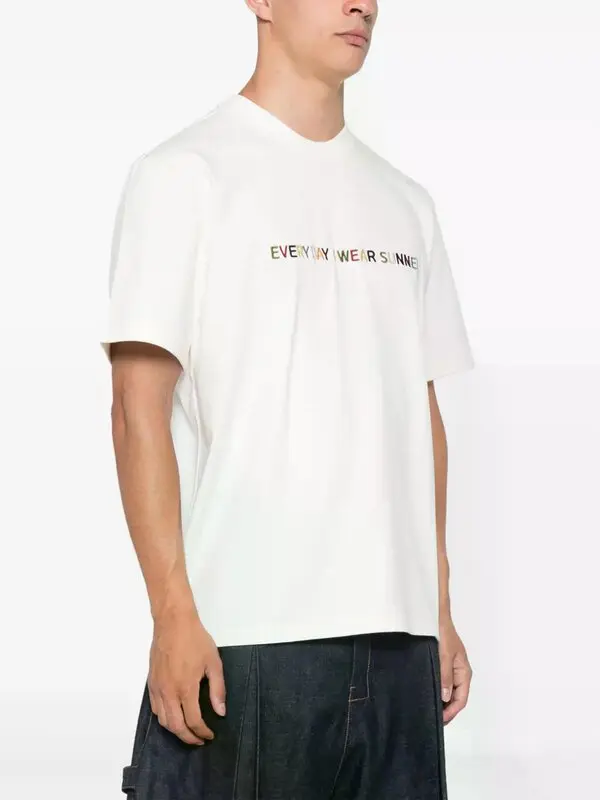 Sunnei Logo Embroidered T-shirt
