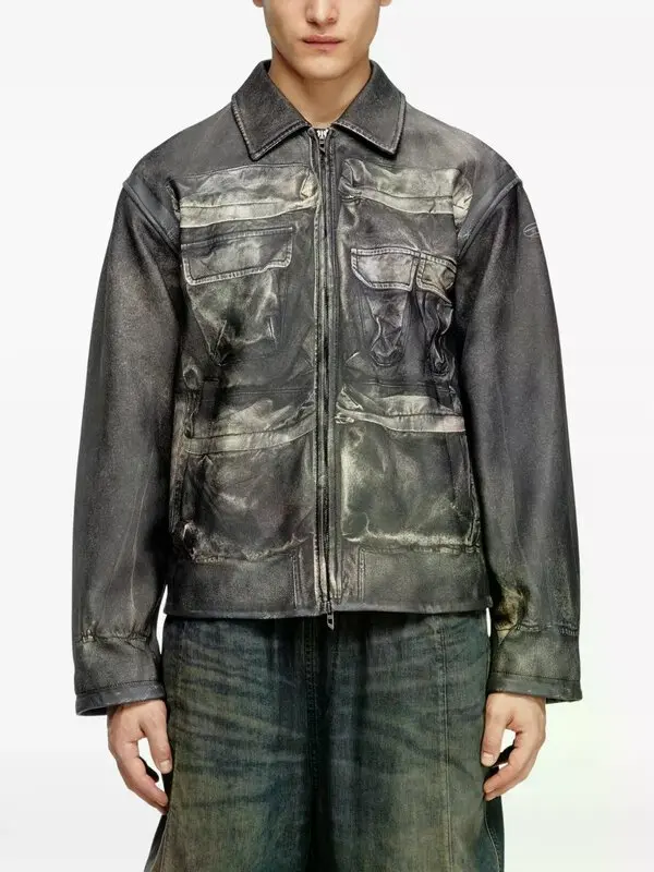 DIESEL® L-mayer Distressed Jacket