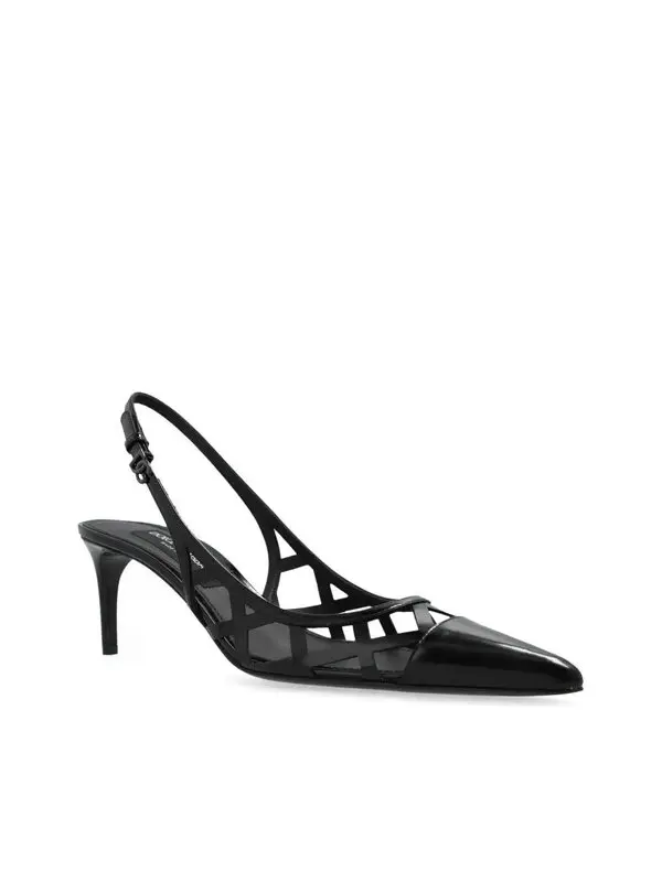 Dolce & Gabbana Calf Leather Slingback Pumps