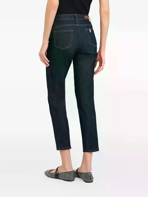 Liu Jo Navy Cropped Skinny Jeans
