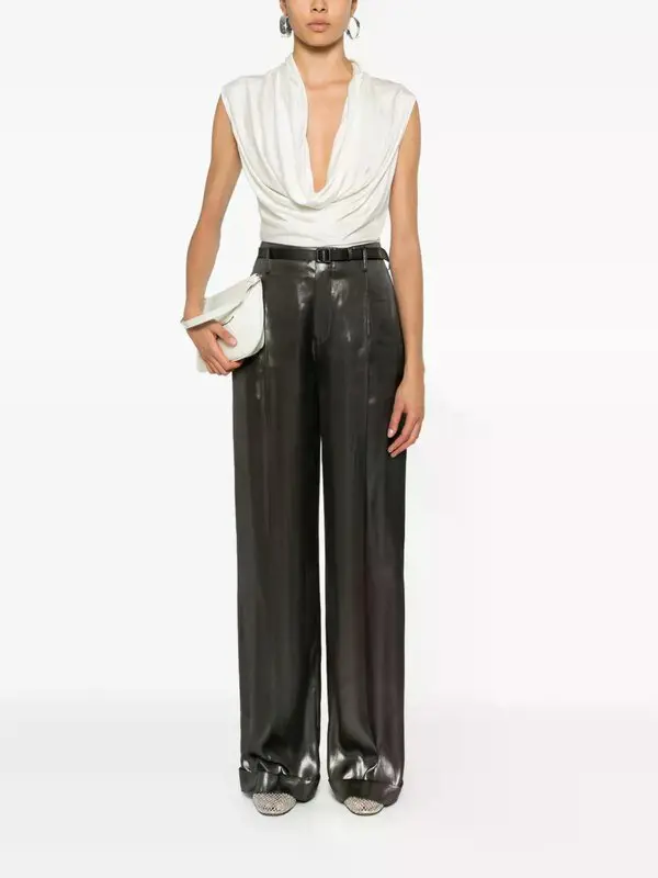 Ralph Lauren Acklie Pleated Wide-leg Trousers