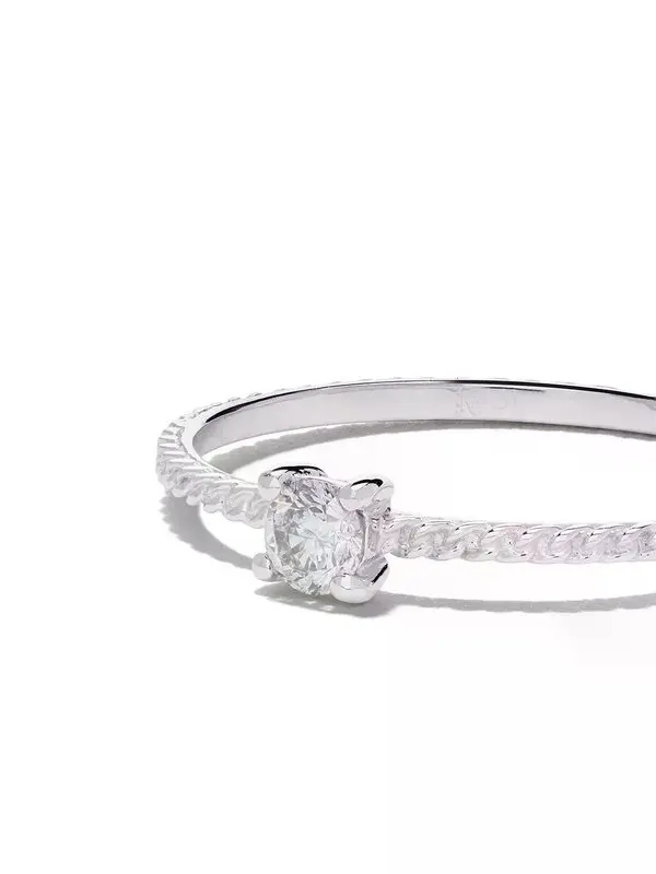 WOUTERS & HENDRIX 18kt Gold Diamond Uzerai Exclusive Ring - Silver