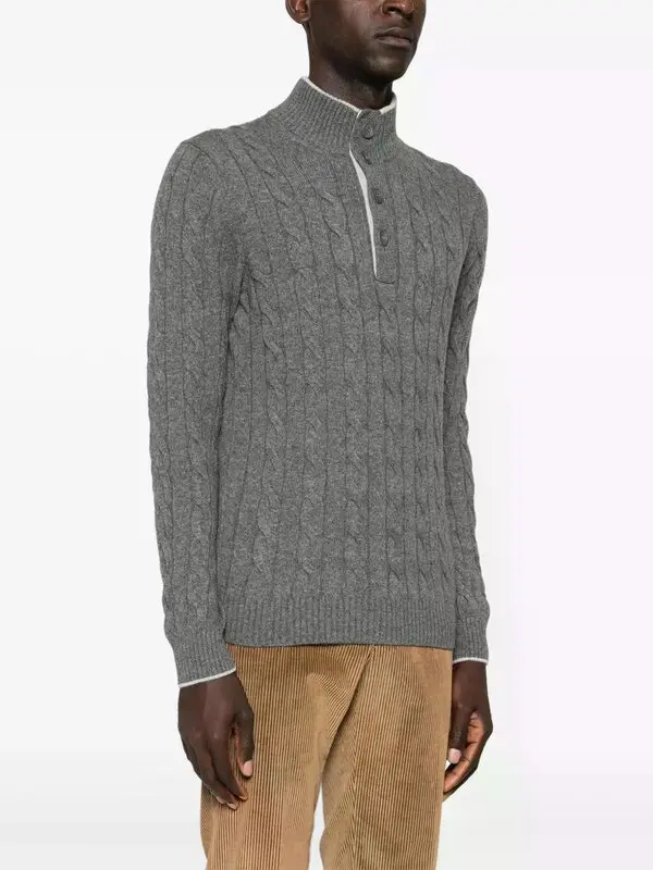 BARBA NAPOLI Cable Knit Sweater