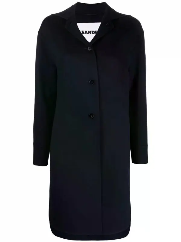 JIL SANDER Button-front Coat - Blue