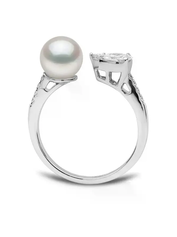 Yoko London 18kt White Gold Starlight Pearl And Diamond Ring