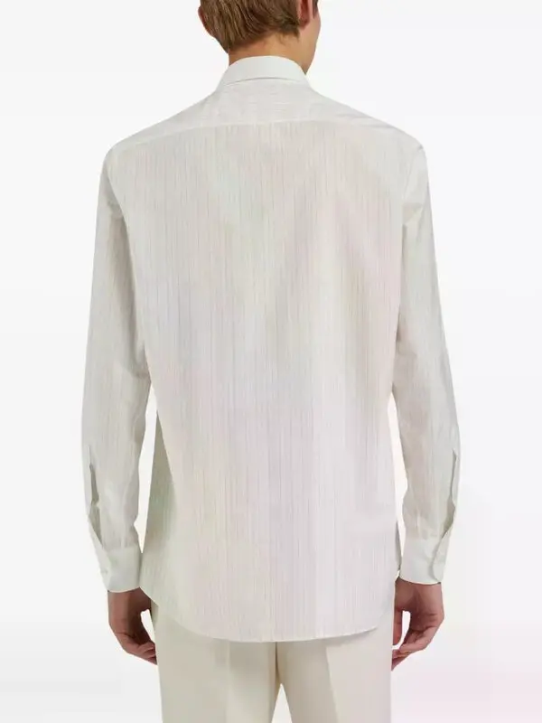 LARDINI Striped Button-up Shirt