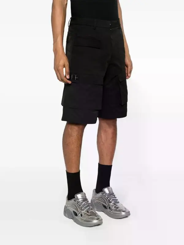 HELIOT EMIL Cellulae Cargo Shorts - Black