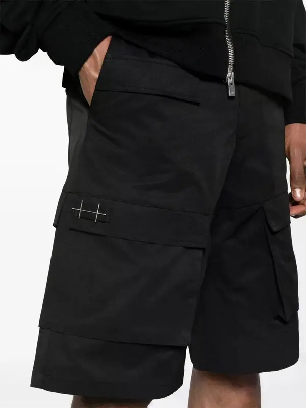 HELIOT EMIL Cellulae Cargo Shorts - Black