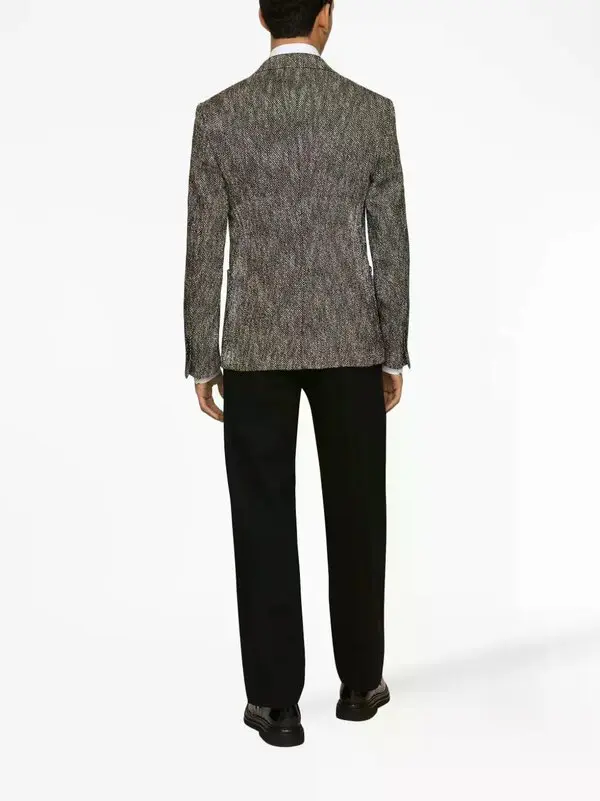 Dolce & Gabbana Single-breasted Herringbone Jacket
