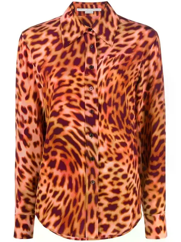 Stella McCartney Leopard-print Silk Shirt