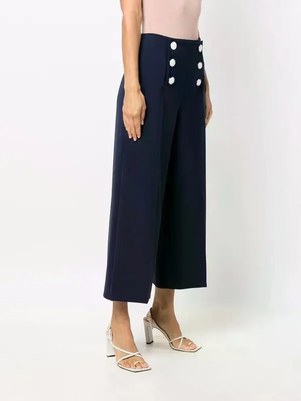 Moschino Double-breasted Cropped Trousers