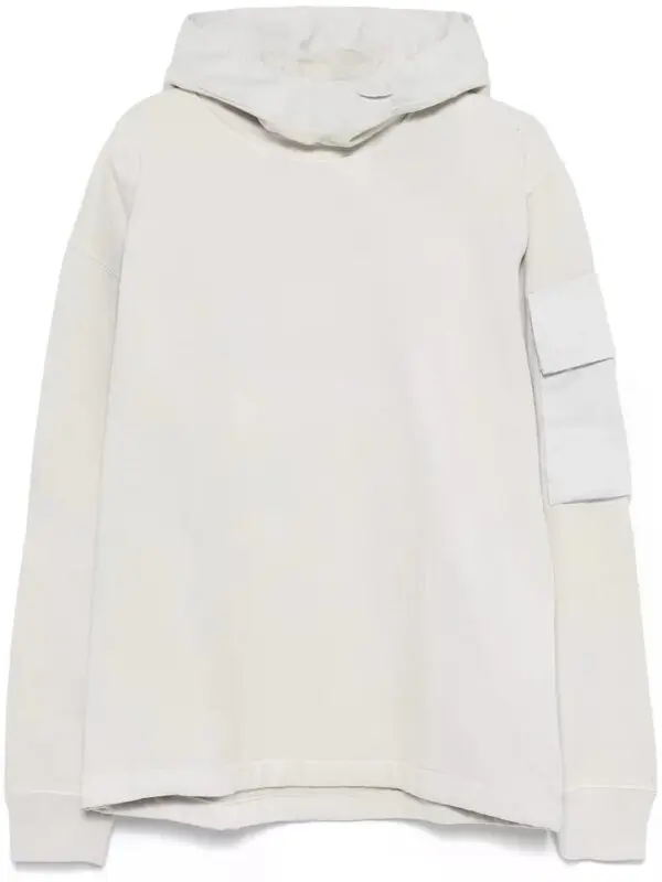 TEN C Jersey-texture Hoodie
