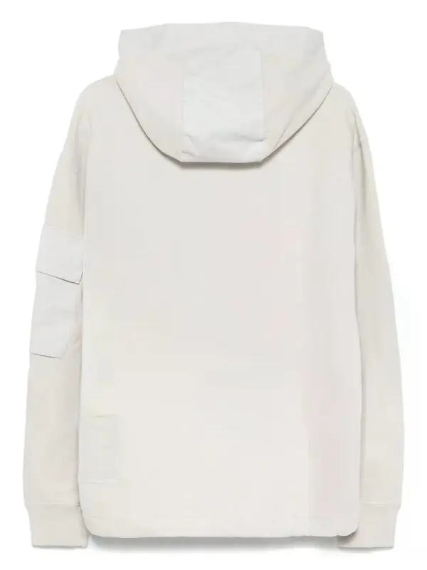 TEN C Jersey-texture Hoodie