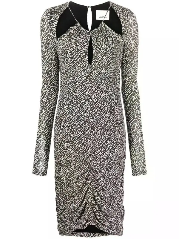 Isabel Marant Étoile Logane Cut-out Midi Dress - Black