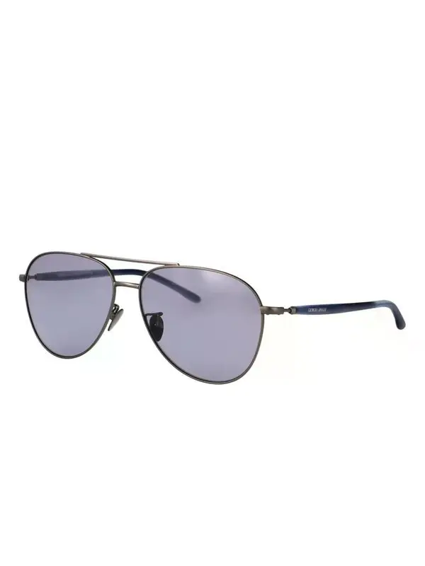 Giorgio Armani Navigator-frame Sunglasses - Silver