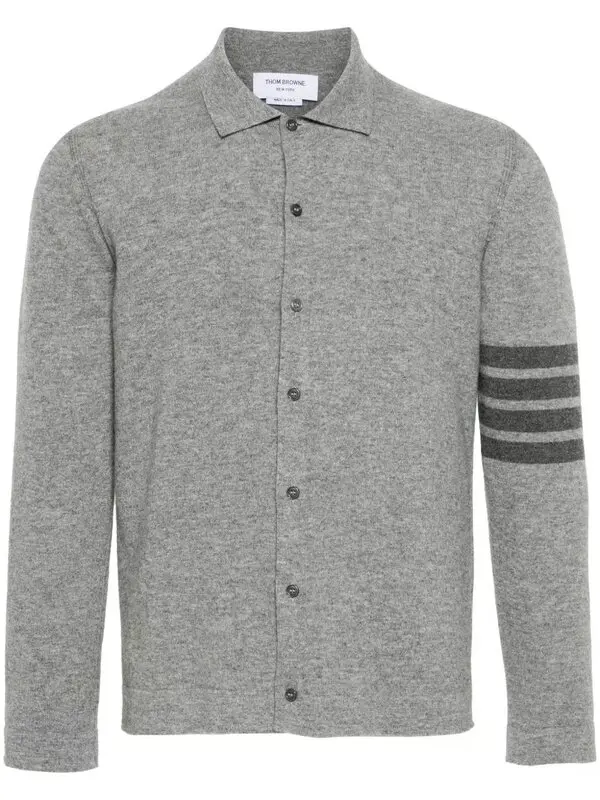 Thom Browne 4-bar Stripe Cashmere Cardigan