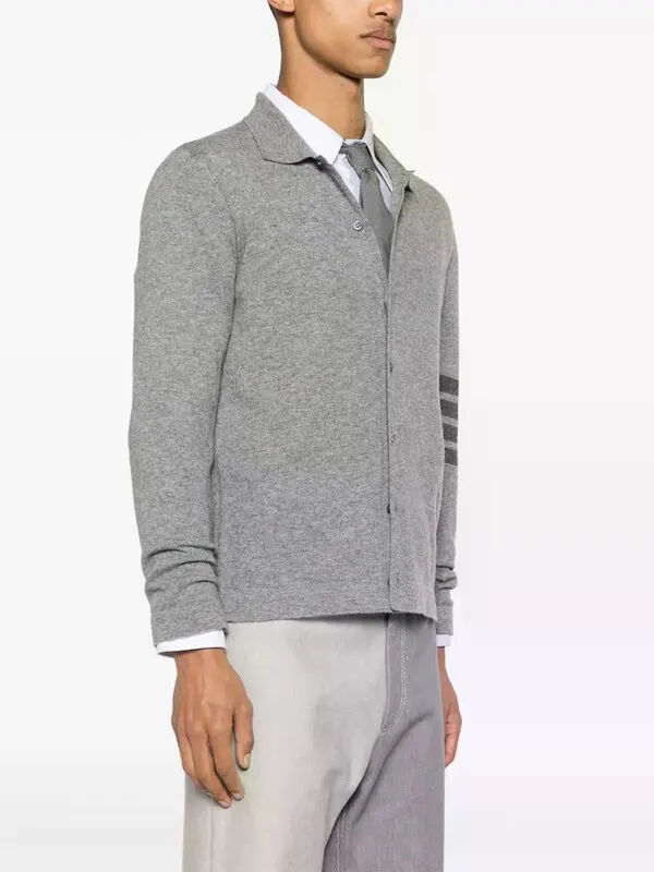 Thom Browne 4-bar Stripe Cashmere Cardigan