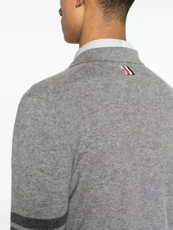 Thom Browne 4-bar Stripe Cashmere Cardigan
